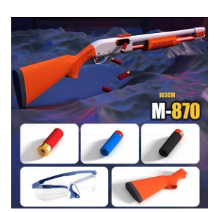 ZS M870 Manual Pump Action Dart Blaster with Shell Ejection – Biu Blaster