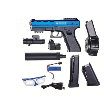 GLE 817 Electric Blowback Gel Ball Blaster Splat Gun With Three Clips ...