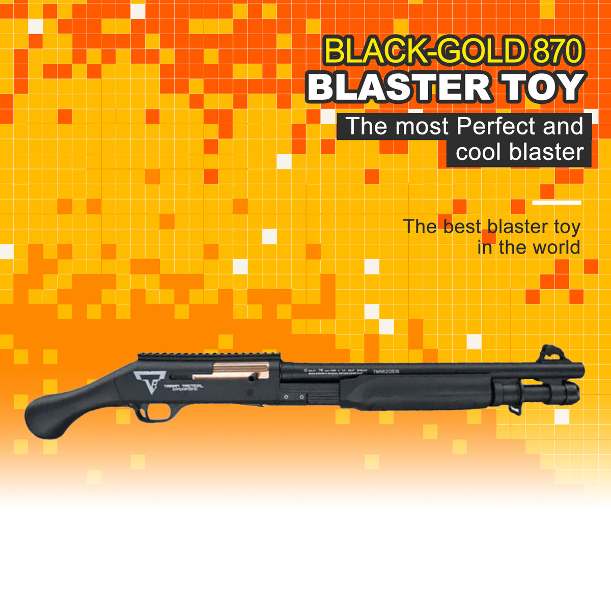 Black Gold 870, The most Perfect and Cool blaster！ – Biu Blaster