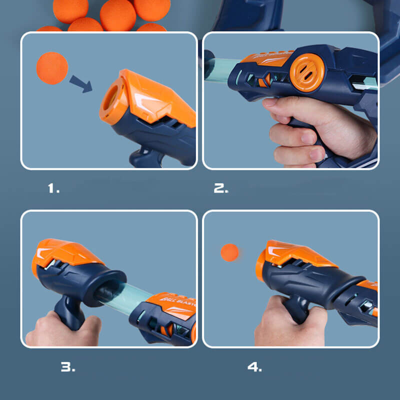 Rapid Fire Pump Air Popper Foam Ball Toy Gun – Biu Blaster