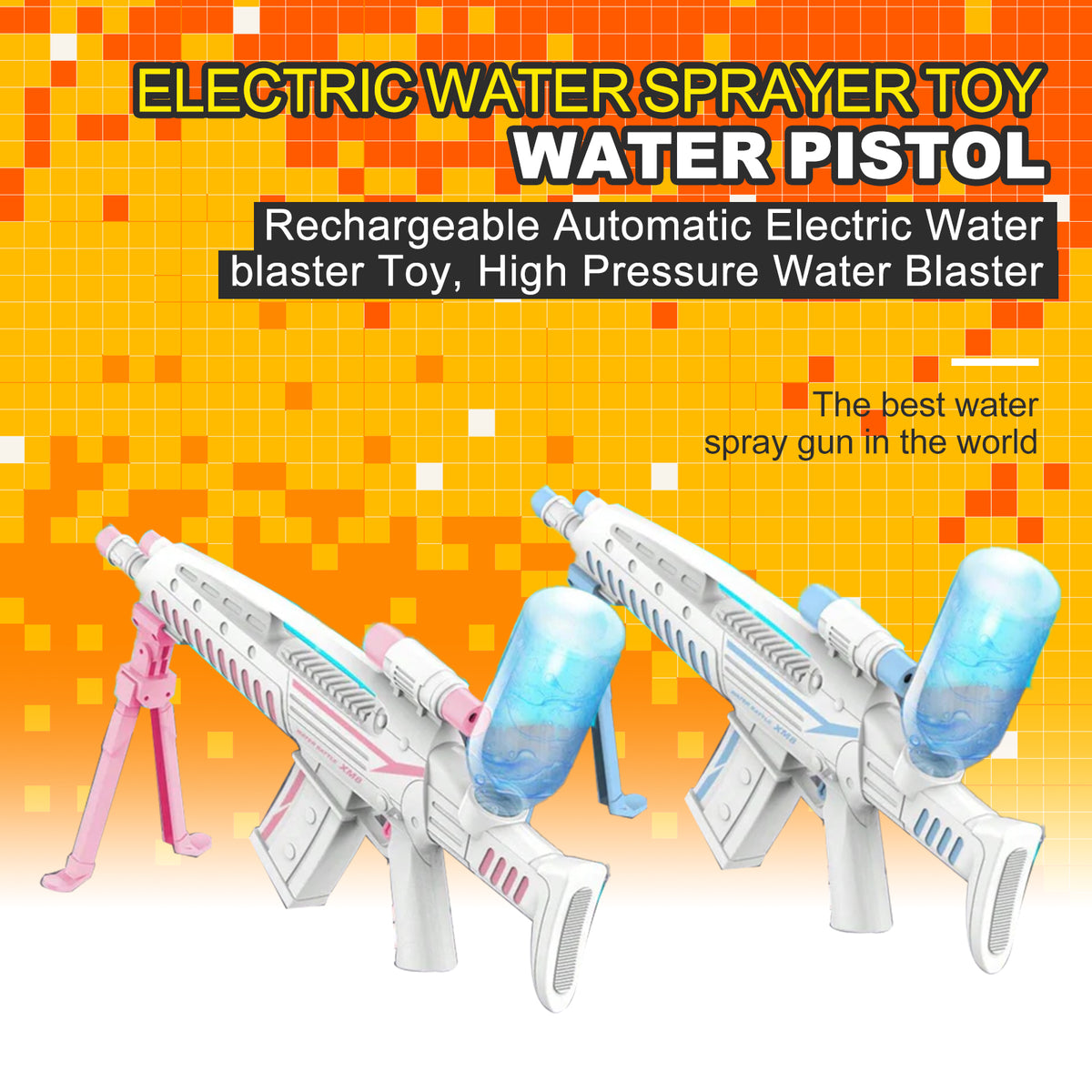 Rechargeable Automatic Electric Water blaster Toy, High Pressure Water ...