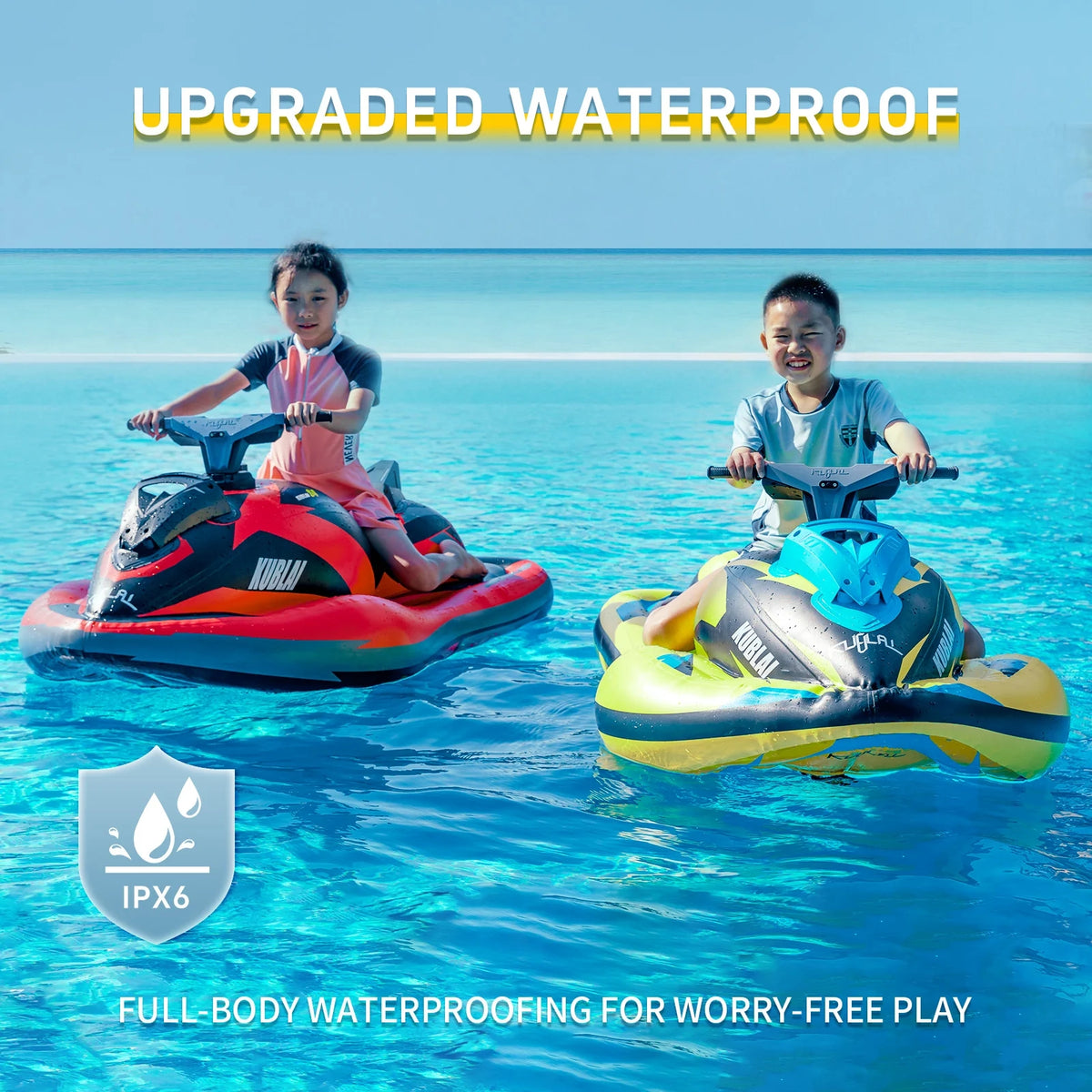 Motorized Inflatable Boat Summer Pool Beach Toy – Biu Blaster