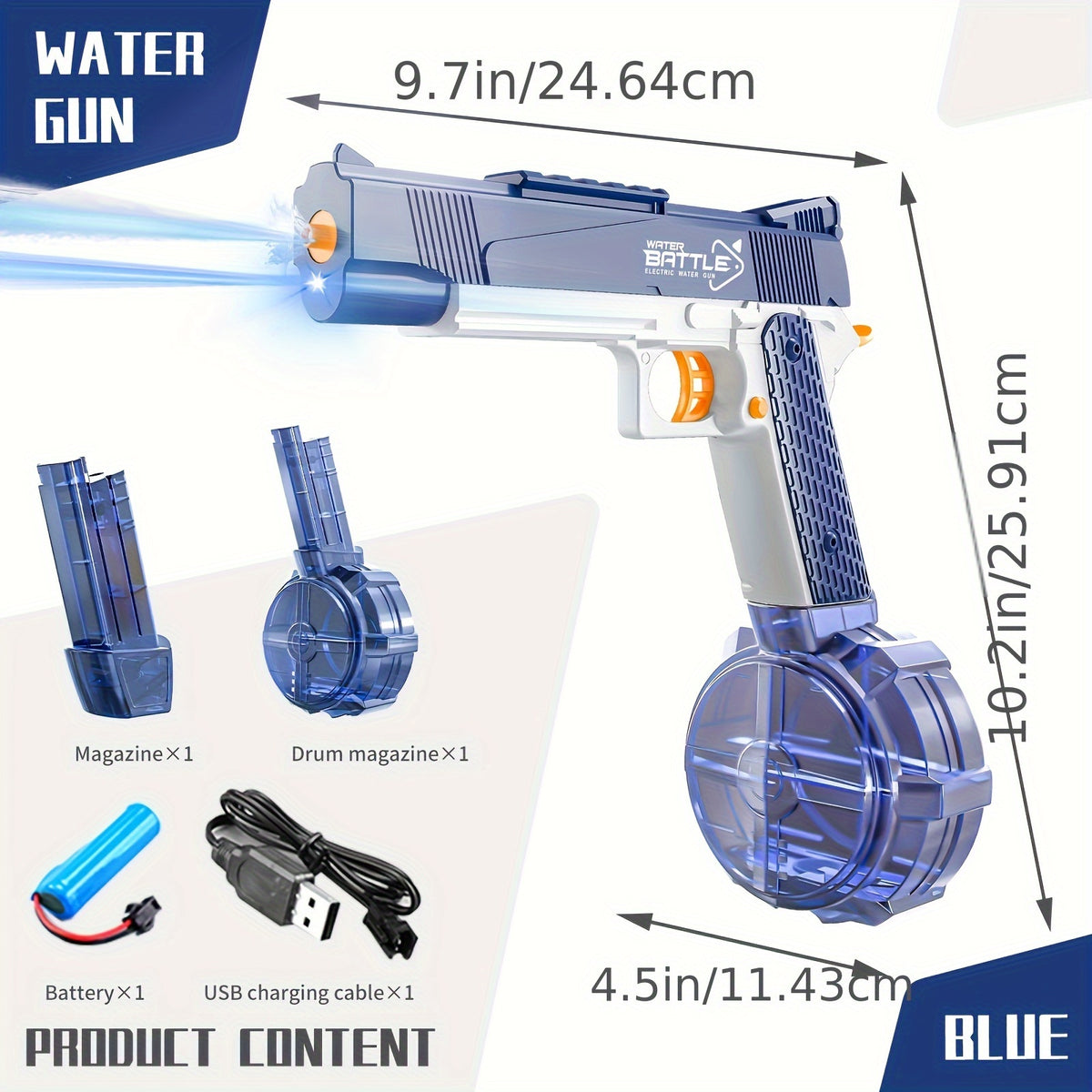 Electric Water blaster Automatic with 434CC+58CC Large Capacity – Biu ...