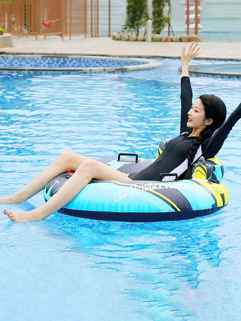 Kublai S3 Electric Inflatable AquaMotive Lounge Water Float With Squir ...
