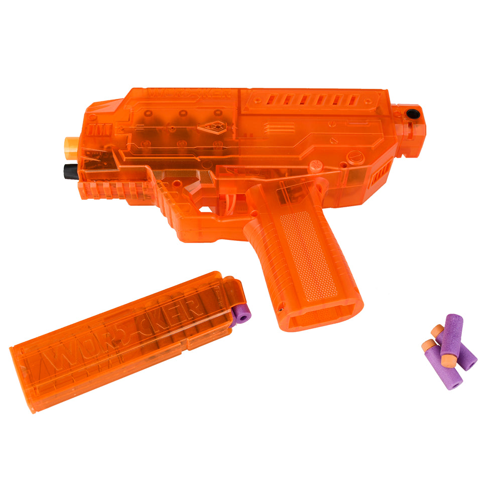 WORKER Transparent Orange Upgraded Phoenix 1.0 Blaster – Biu Blaster