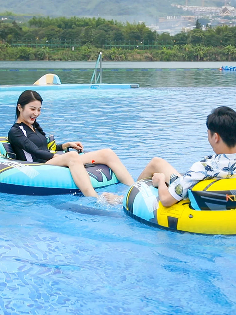 Kublai S3 Electric Inflatable AquaMotive Lounge Water Float With Squir ...