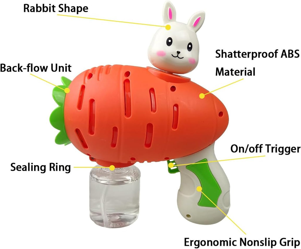 Easter Bunny Bubble Gun Automatic Bubble Blower Toy – Biu Blaster
