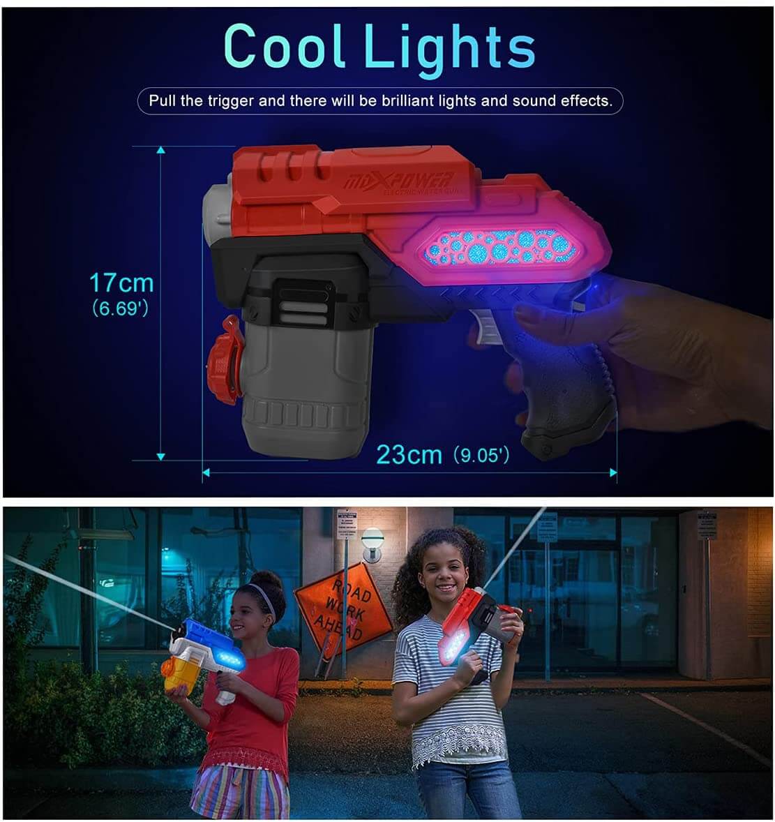 Long Range Electric Water Blaster with LED Light – Biu Blaster