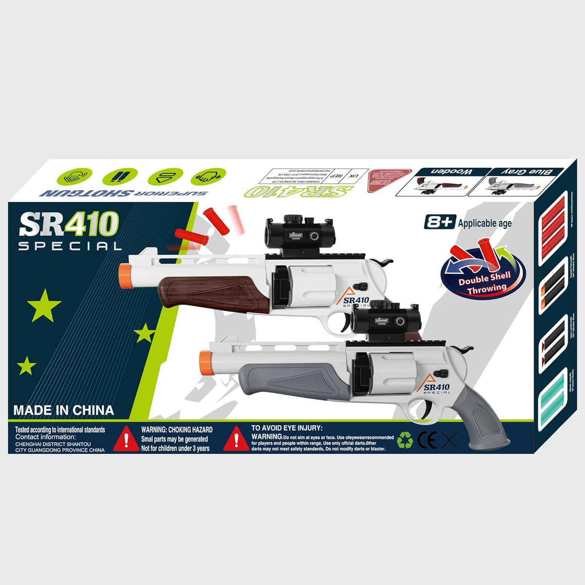 Toy Guns for Boys, Shotgun Foam Blaster, Enhanced Revolver Children Ou ...