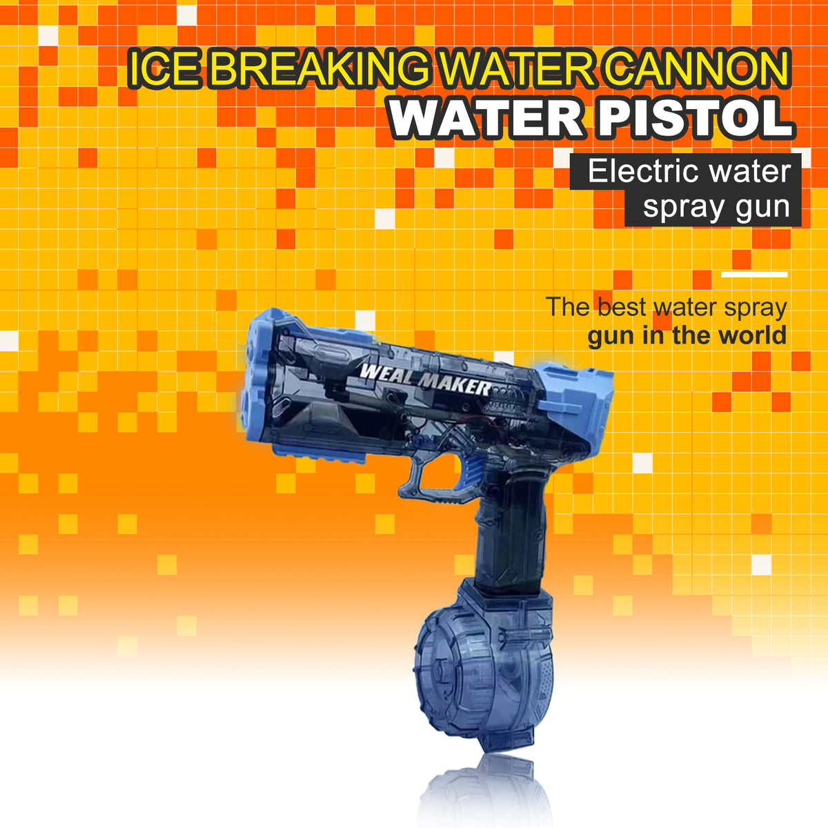 Ice Blasting High Speed Transprent Water Blaster Electric Squirt Toy ...