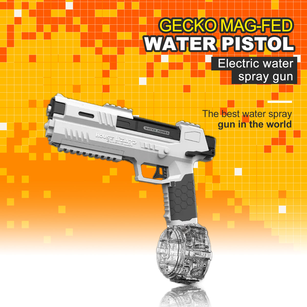 Gecko Mag-Fed Electric Blowback Water Squirt Gun – Biu Blaster