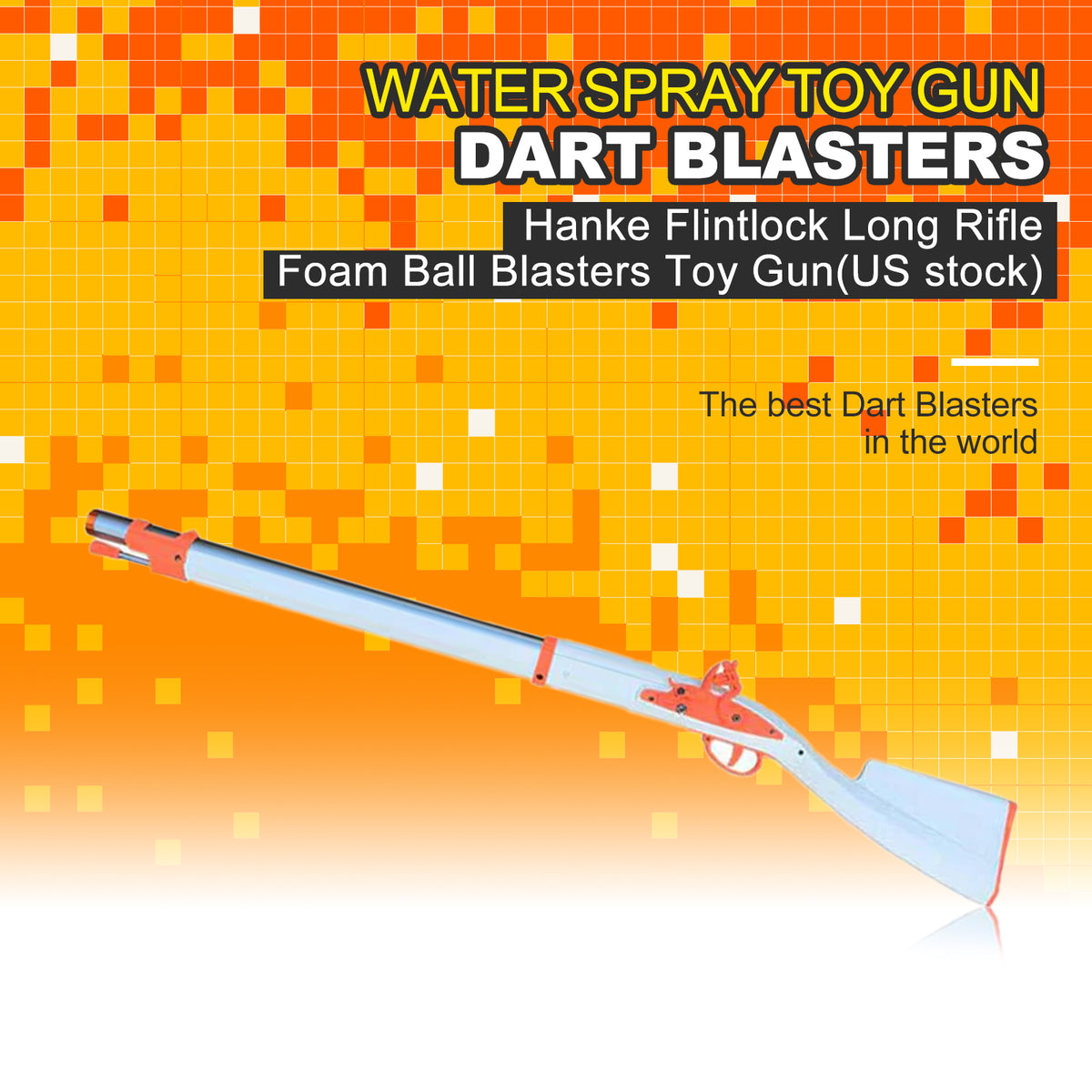 Hanke Flintlock Long Rifle Foam Ball Blasters Toy Gun – Biu Blaster