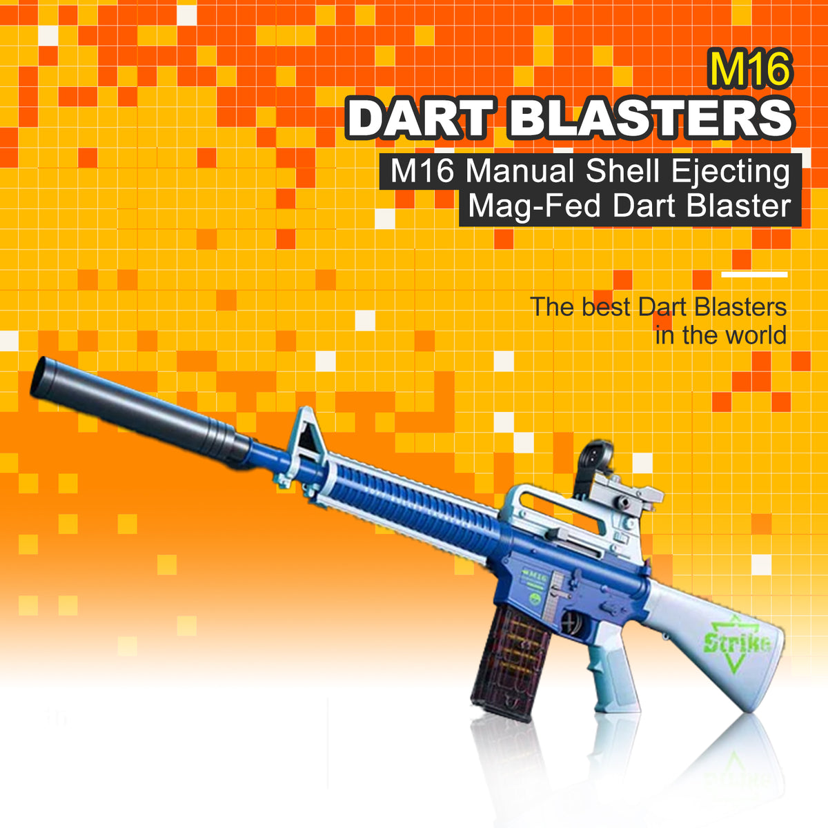 M16 Manual Shell Ejecting Rifle Foam Blaster – Biu Blaster