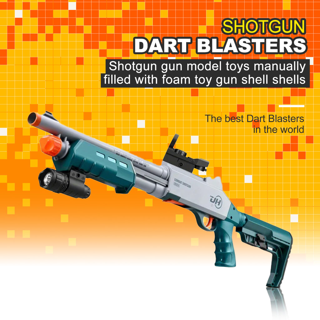 Shotgun Model Toy Manual Loading Foam Toy Gun Shell Projectile Soft B ...