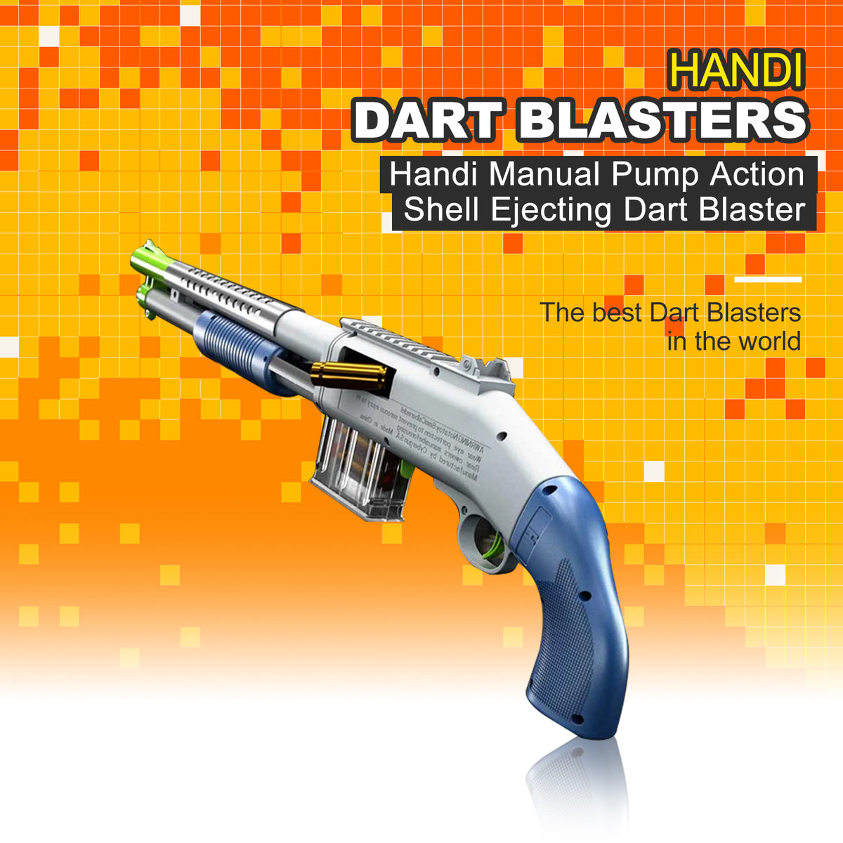 Handi Manual Pump Action Shell Ejecting Dart Blaster – Biu Blaster