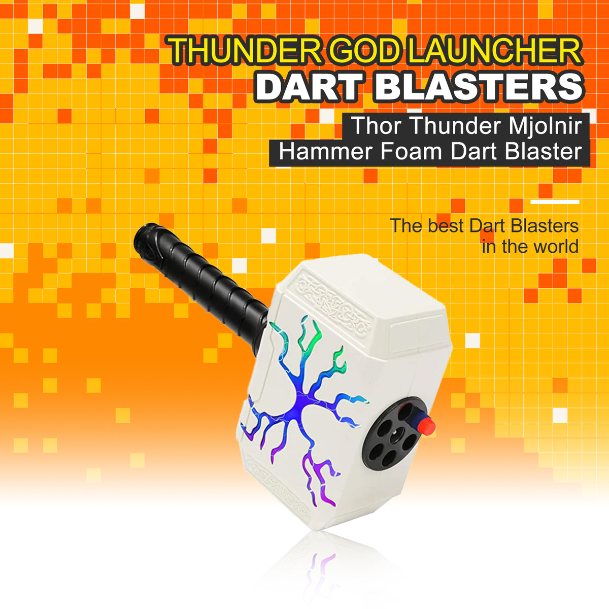 Thor Thunder Mjolnir Hammer Foam Dart Blaster – Biu Blaster