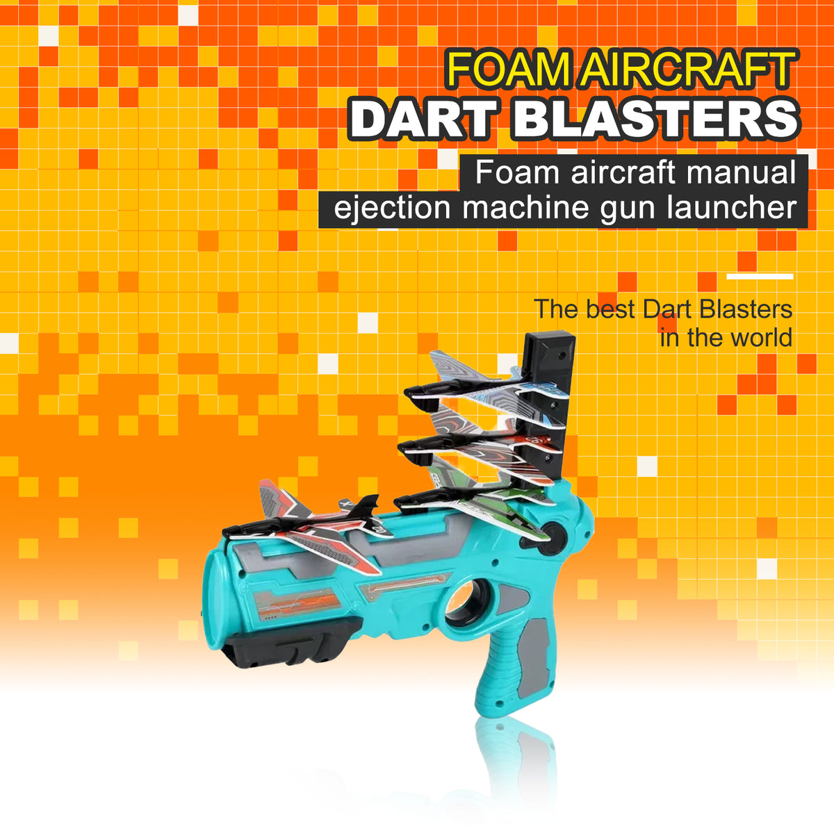 Foam Airplane Hand Throwing Ejection Aircraft Gun Launcher Bursting ...