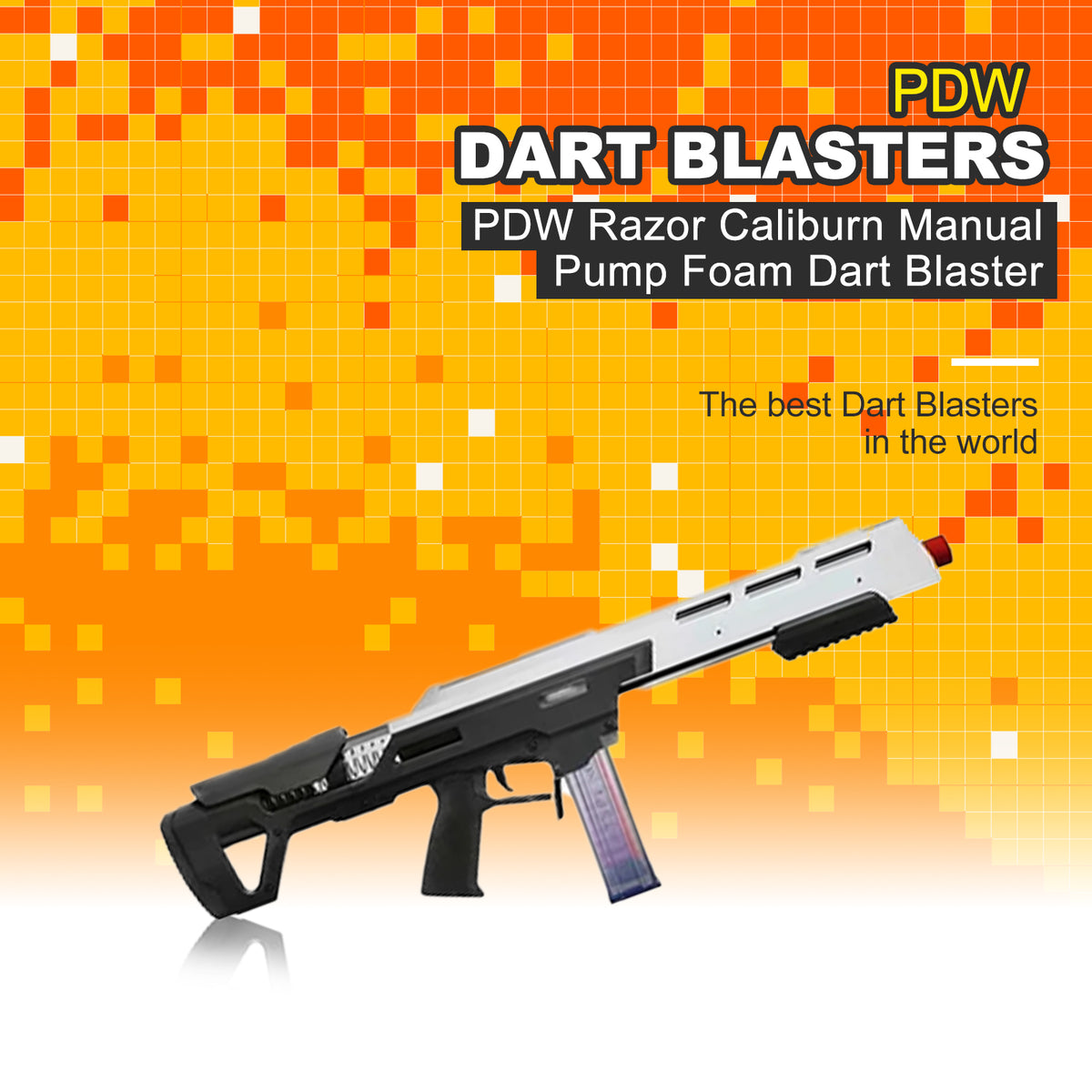 PDW Razor Caliburn Manual Pump Foam Dart Blaster – Biu Blaster