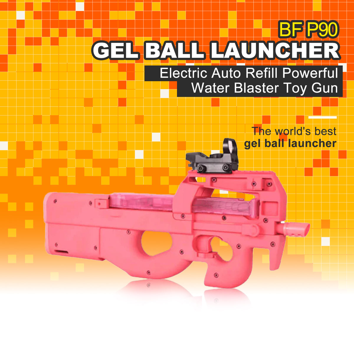 BF P90 Electric Pink Gel Ball Blaster – Biu Blaster