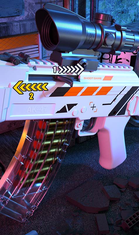 LC AKM Manual Mag-Fed Shell Ejecting Dart Blaster – Biu Blaster