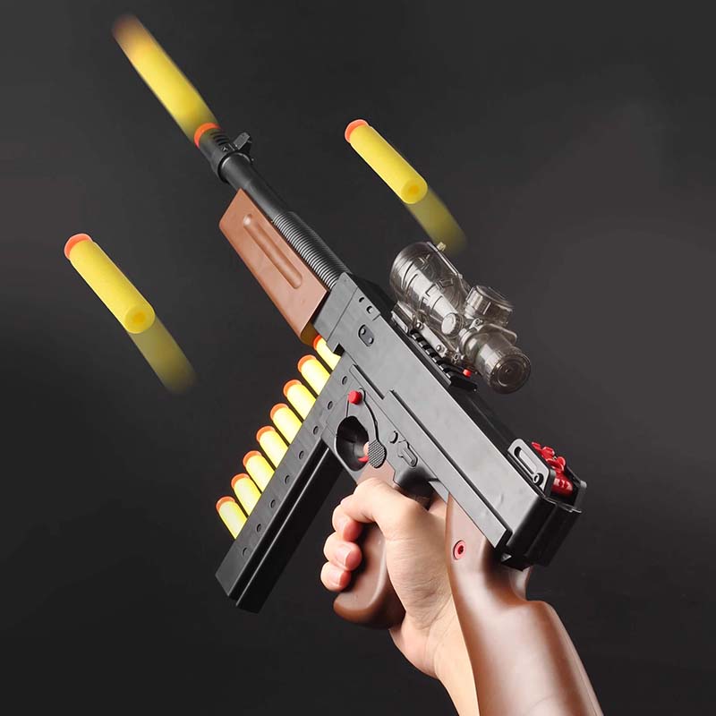 Thompson Manual Foam Dart Blaster Soft Bullet Toy – Biu Blaster