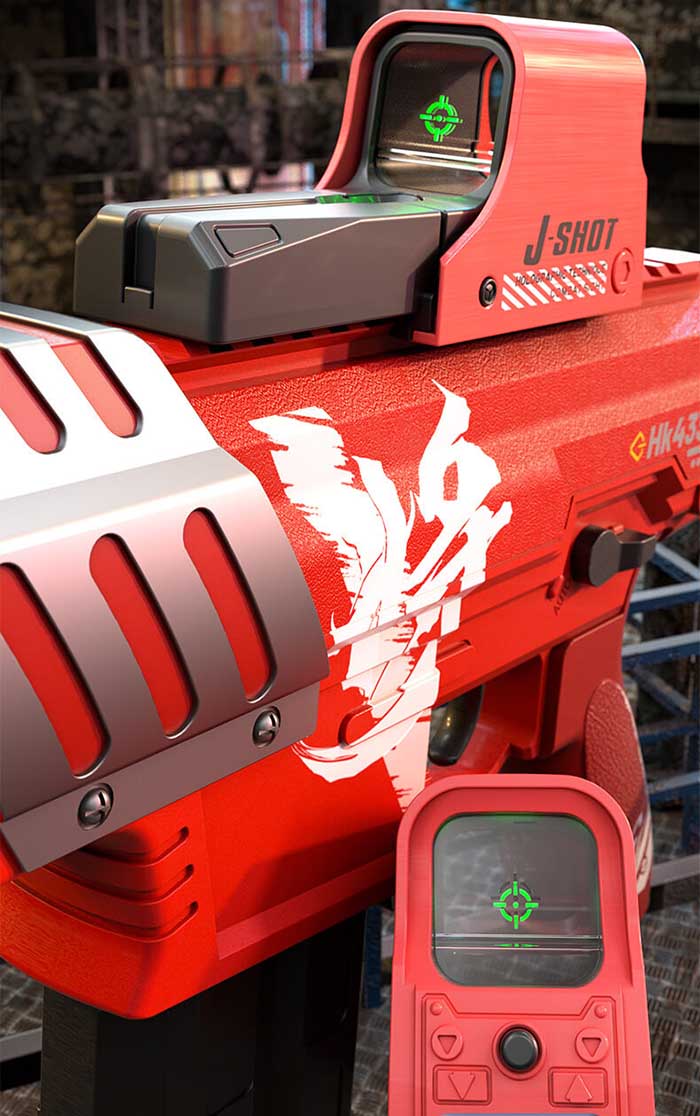 JF SCAR-L Foam Disc Blaster Toy Launcher – Biu Blaster