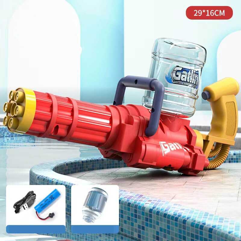 High Pressure Large Capacity Electric Gatling Water Splash Squirt Gun ...
