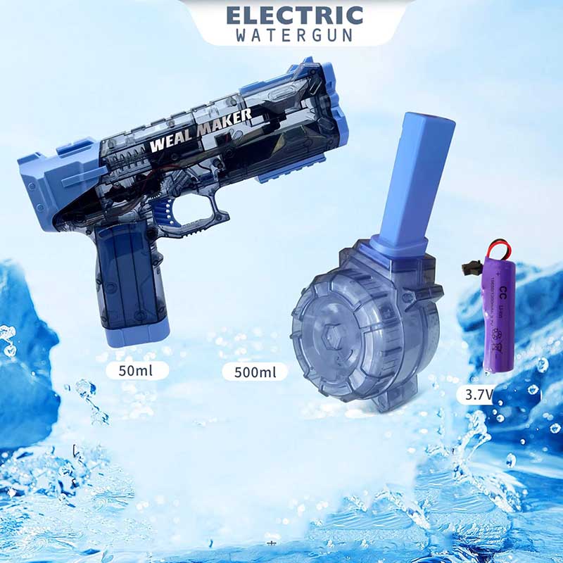 Ice Blasting High Speed Transprent Water Blaster Electric Squirt Toy ...