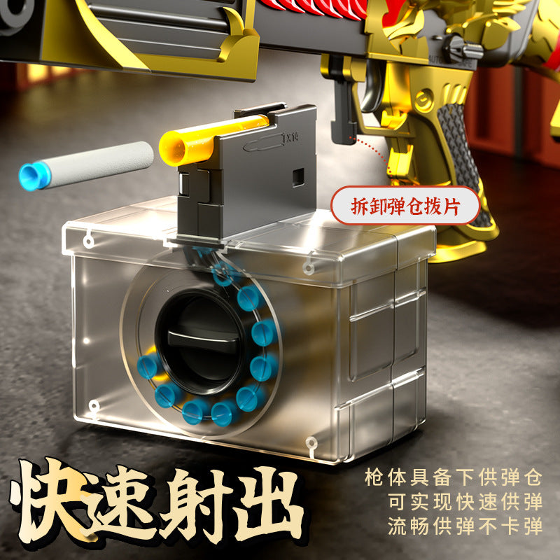 LuoChen Gold Dragon M249 Auto Shell Ejecting Foam Blaster – Biu Blaster