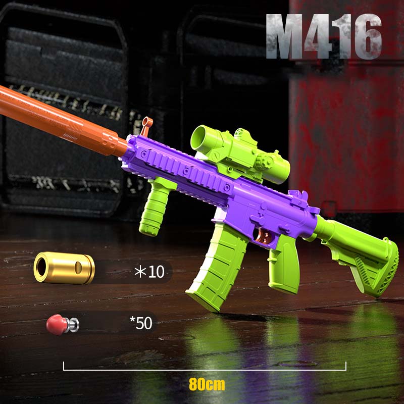 Carrot M416 Shell Ejecting Soft Bullet Dart Blaster – Biu Blaster
