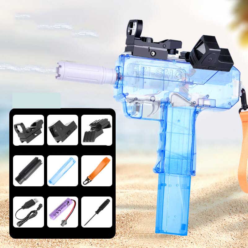 Electric UZI SMG Water Blaster Toy Gun – Biu Blaster