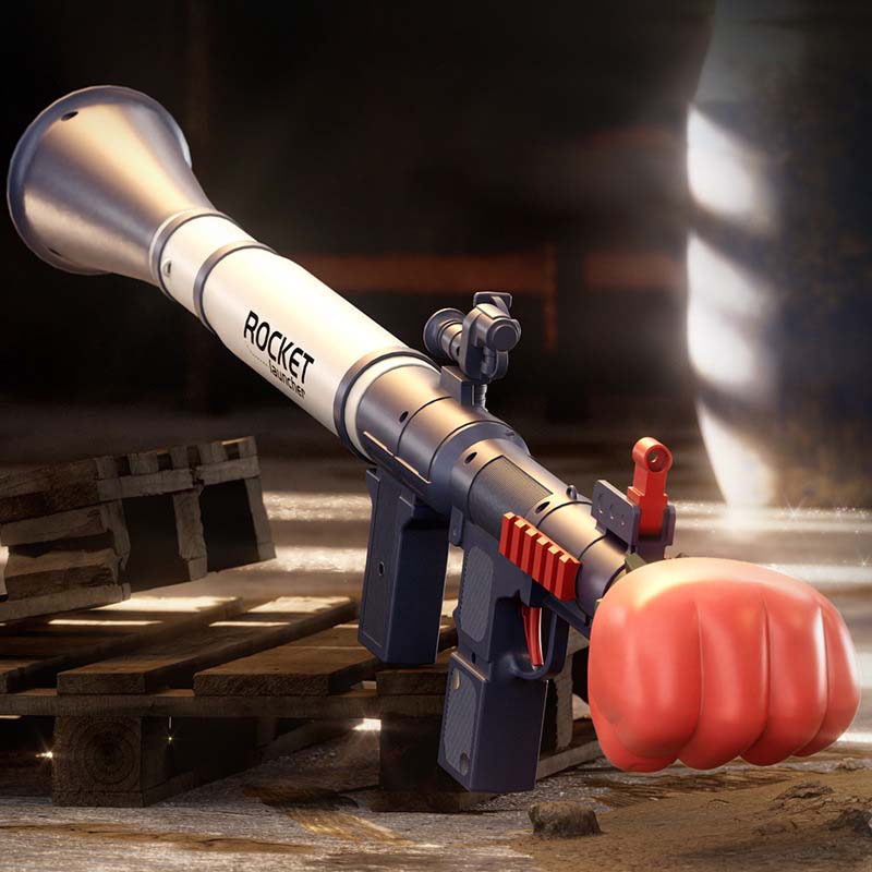 RPG Kids Toy Fist Rocket Launcher Blaster – Biu Blaster