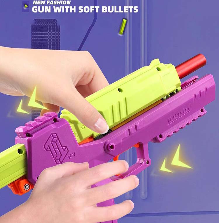 Carrot Lizzy Gecko Manual Foam Dart Blaster – Biu Blaster