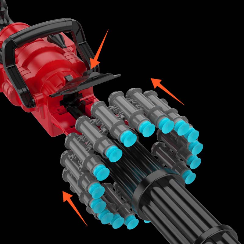 Manual Action Gatling Belt Fed Foam Dart Blaster – Biu Blaster