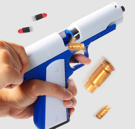 M1911 Shell Ejecting Sponge Soft Bullet Dart Blaster – Biu Blaster