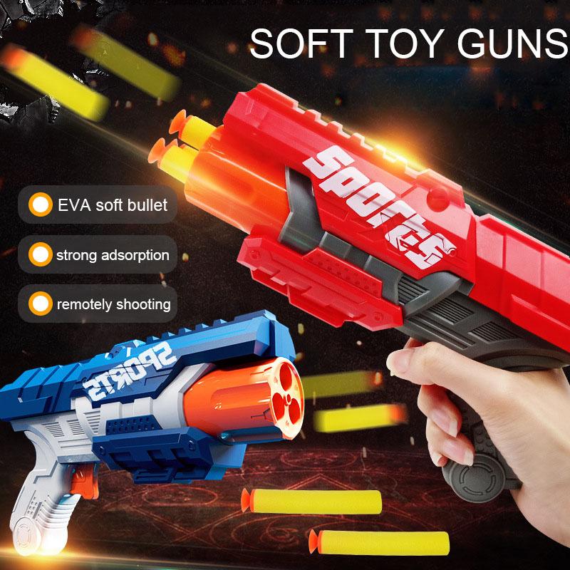 Eva Soft Sponge Bullets Toy Guns Kids Toy Suction Cup Bullet Foam Hea ...