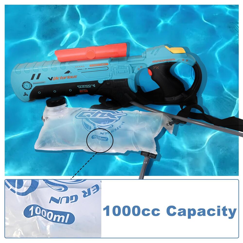 Automatic Electric Water Gun, Battery Operated Squirt Guns with Water ...