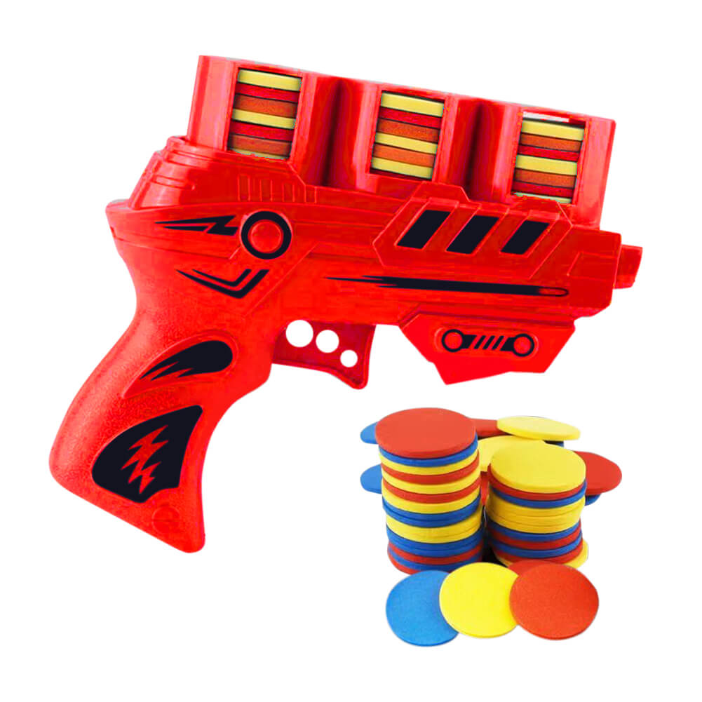 Flying Foam Disc Launcher Shooter Toy Gun Creative Design Kids Toys ...