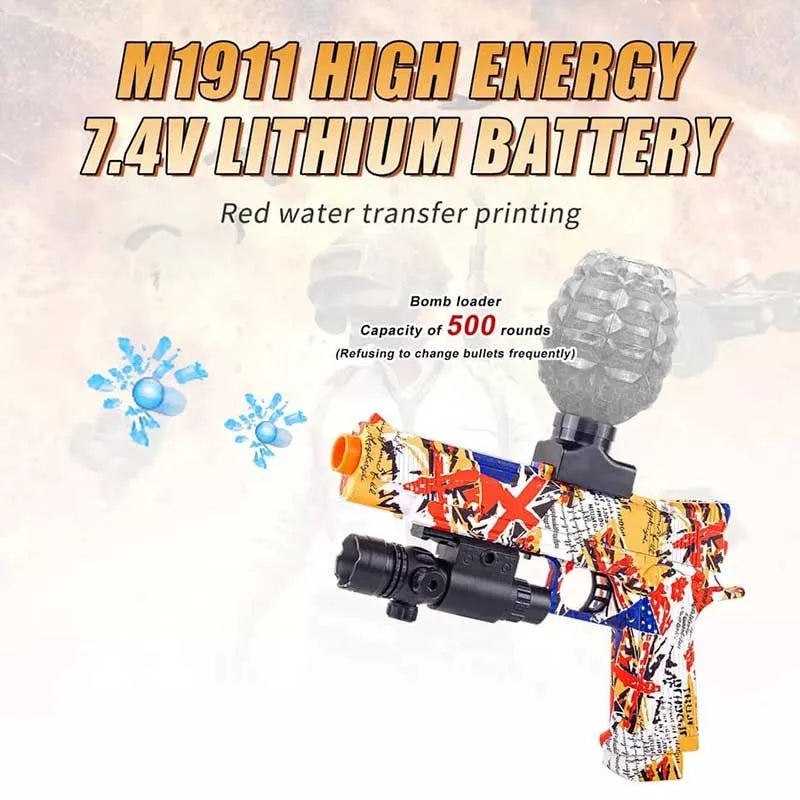 Hopper Fed Electric Auto Full Gel Ball Blaster – Biu Blaster