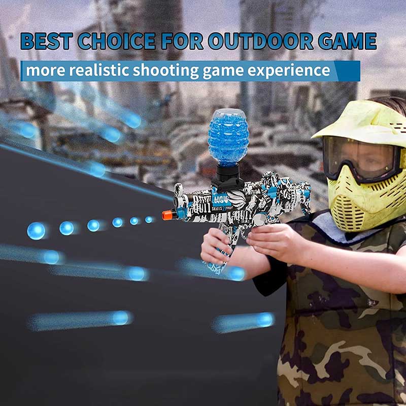 Mini MP5 Splatter Ball Electric Gel Blaster Toy Using 6-7mm Gel Balls ...