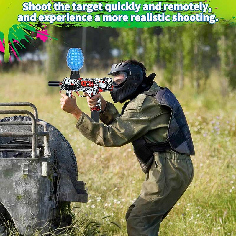 STD Graffiti Hopper-Fed Electric Splatter Ball Kids Toy Blaster for Ou ...
