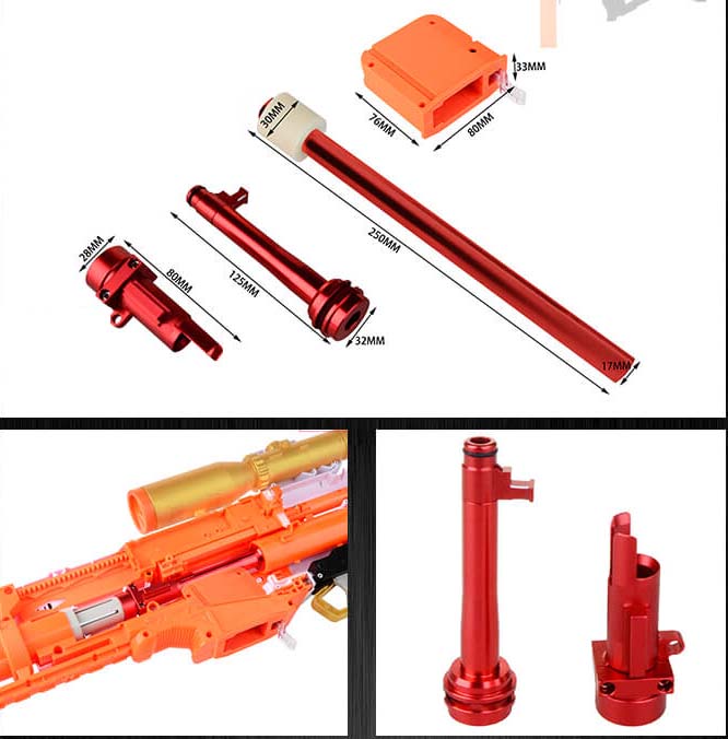 Worker Nerf Ultra Pharaoh Blaster Short Dart Conversion Kit – Biu Blaster