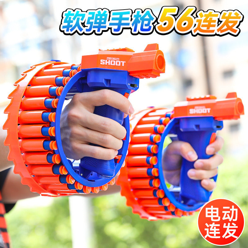 Pistol Electric Automatic Burst Rotating Foam Blaster – Biu Blaster